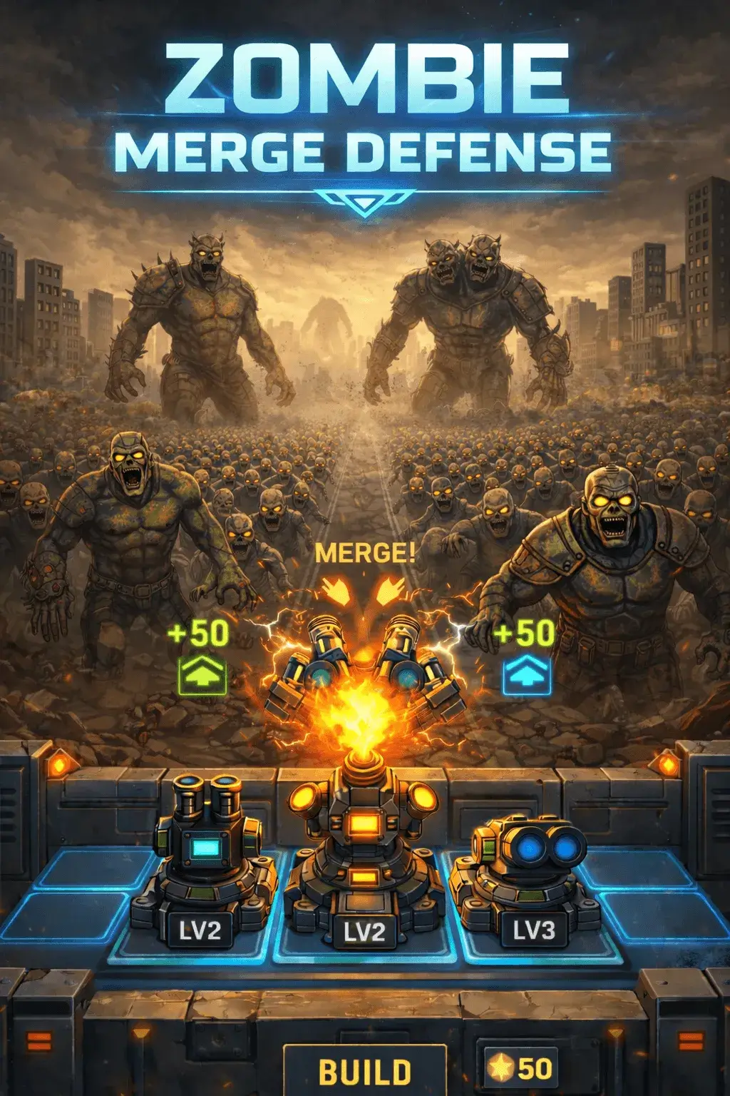 Zombie Merge Defense | Astrocade